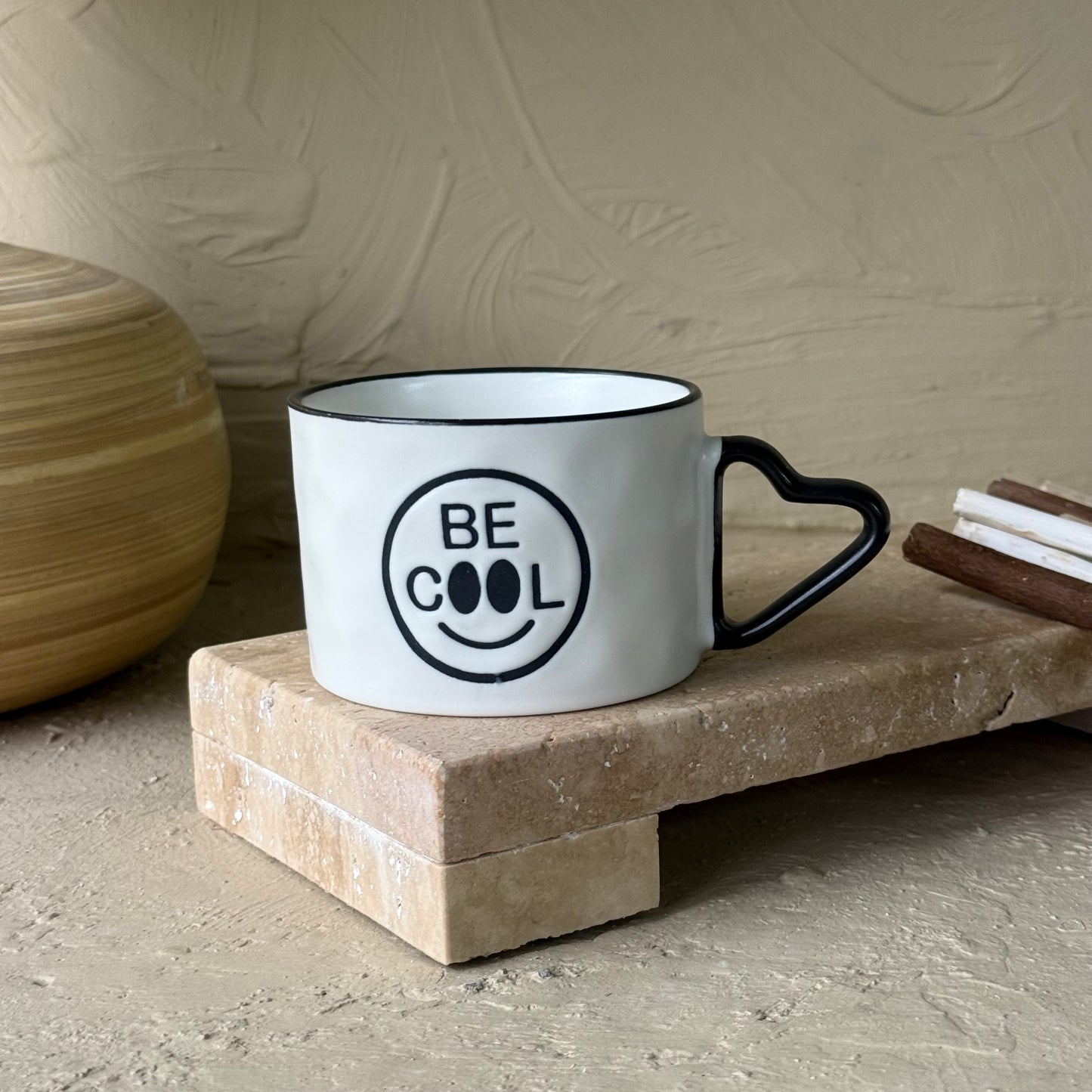 Emoji Be Cool Porselen Kupa 200 ml KOD:17863 – Evanev